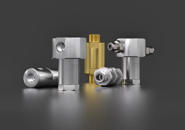 Screw-in valves for controlled flow